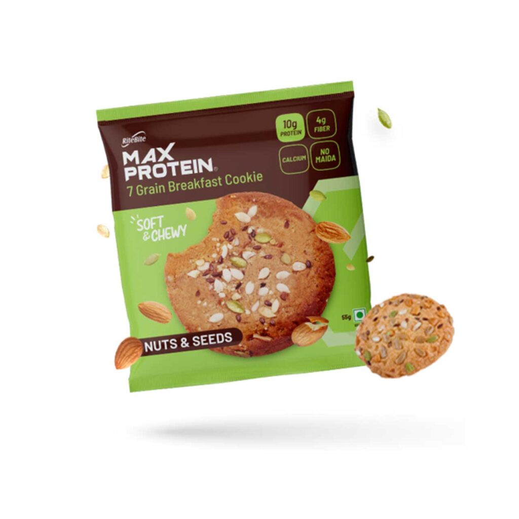 Max Protein 7 Grain Breakfast Cookies - Trail Mix 55g - Eras Ventures