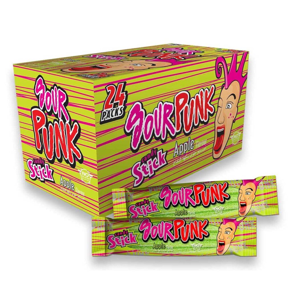Sour Punk (Apple) Candy Sticks 40g - Eras Ventures