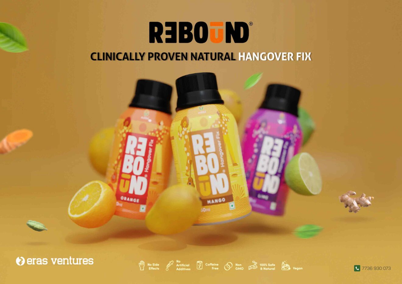Rebound Hangover Fix - Mango Flavour 60ml - Eras Ventures