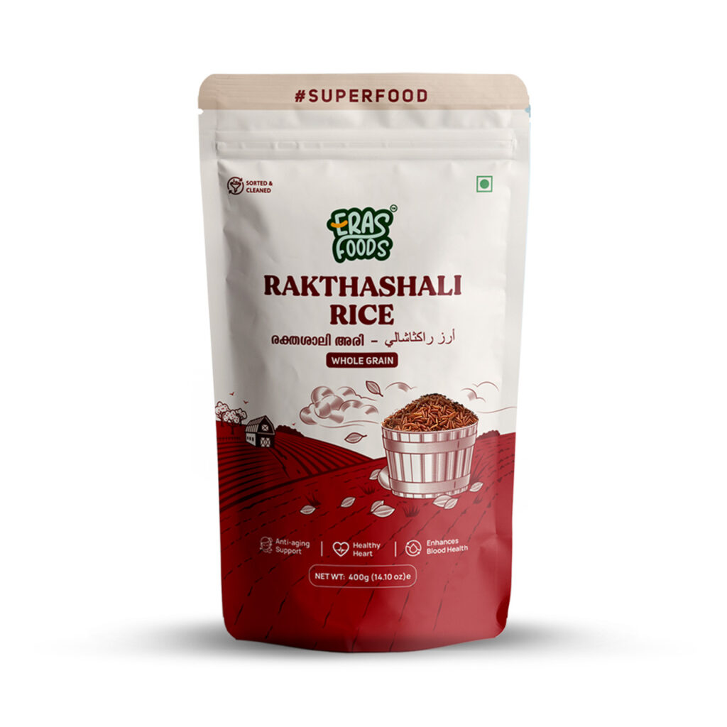 Eras Foods Rakthashali Rice 400g | 100% Natural & Original | Pack of 1 ...